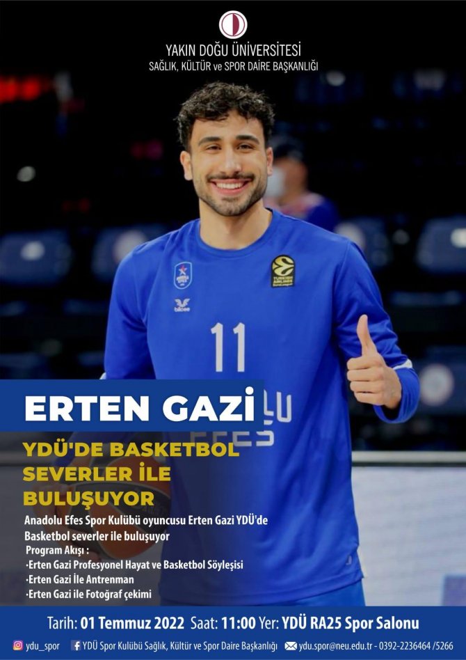 EuroLeague şampiyonu Anadolu Efes’in Kıbrıslı Türk oyuncusu Erten Gazi ...